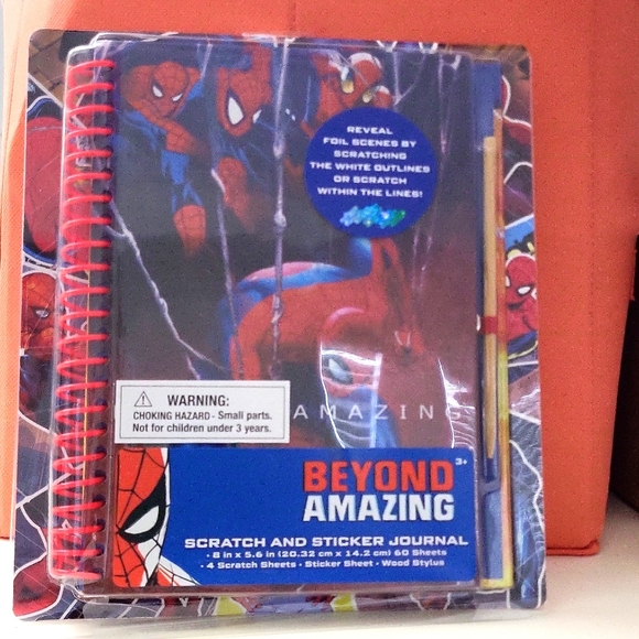 Accessories | Scratch And Sticker Journal Spider Man | Poshmark